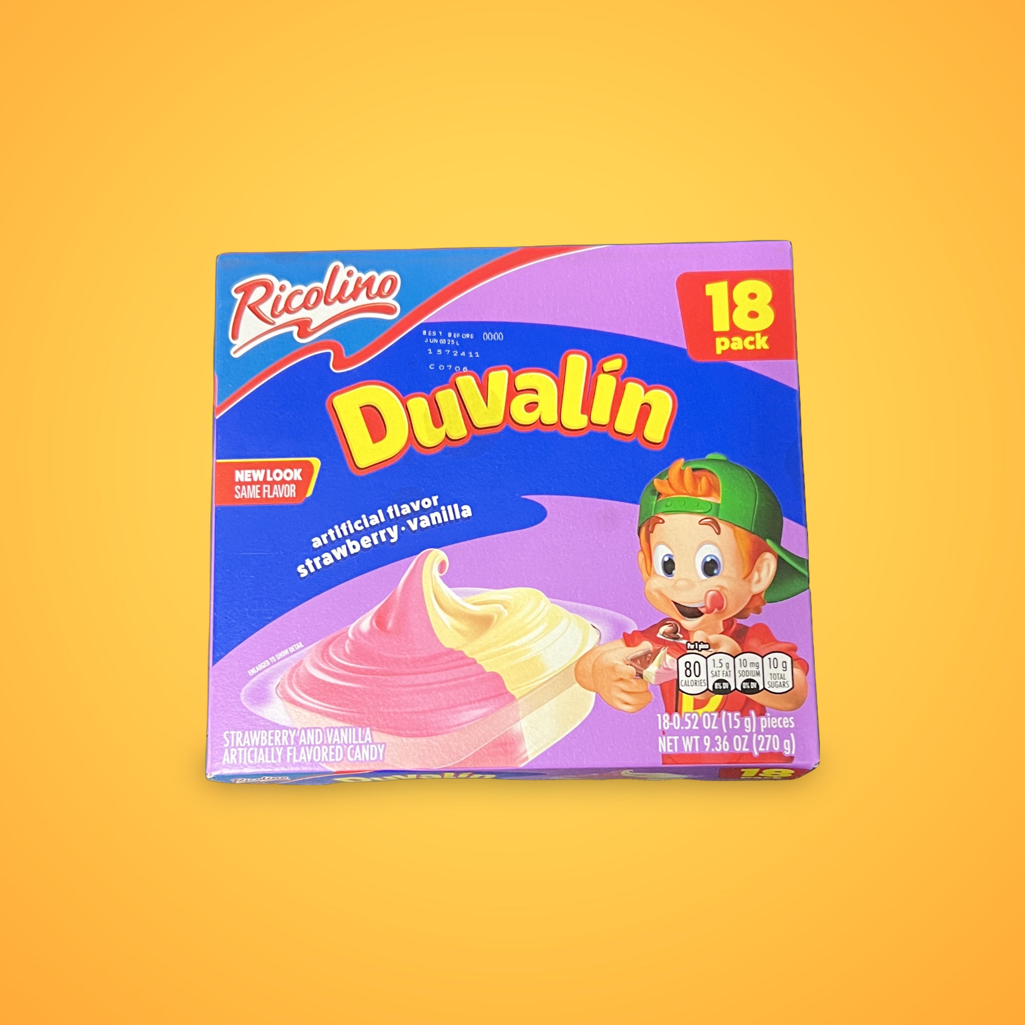 Duvalin 18pc Fresa y Vainilla (Strawberry & Vanilla) | Dulceria La Colmena